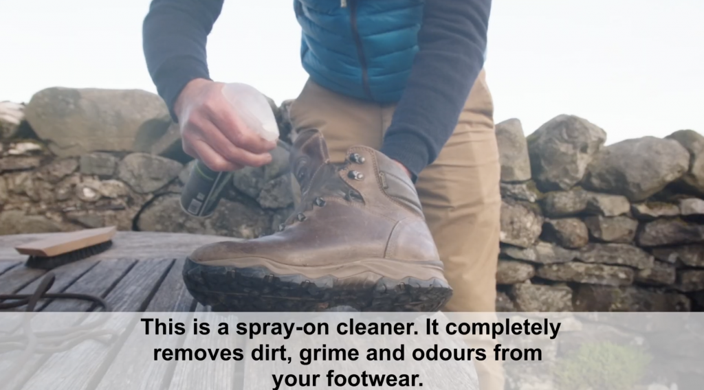 Using Grangers Footwear Cleaner - Bramwell International Ltd